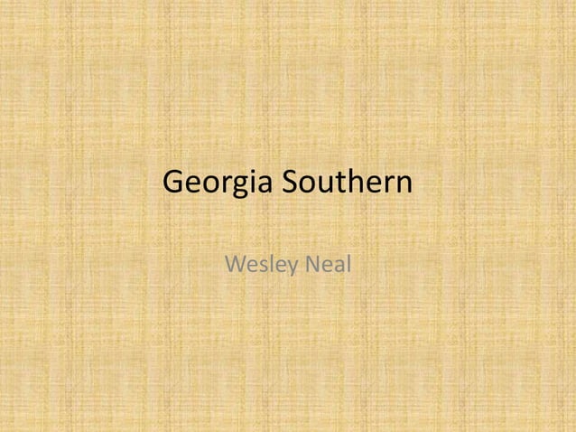Georgia southern ppt | PPT