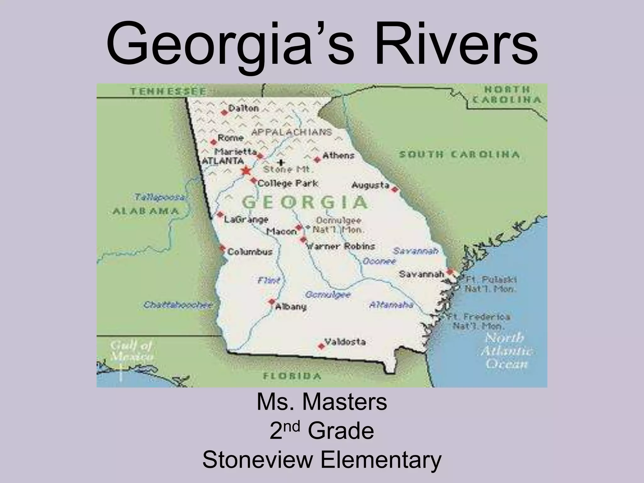 Georgia's Rivers | PPTX