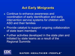 Act Early Regional Summits | PDF