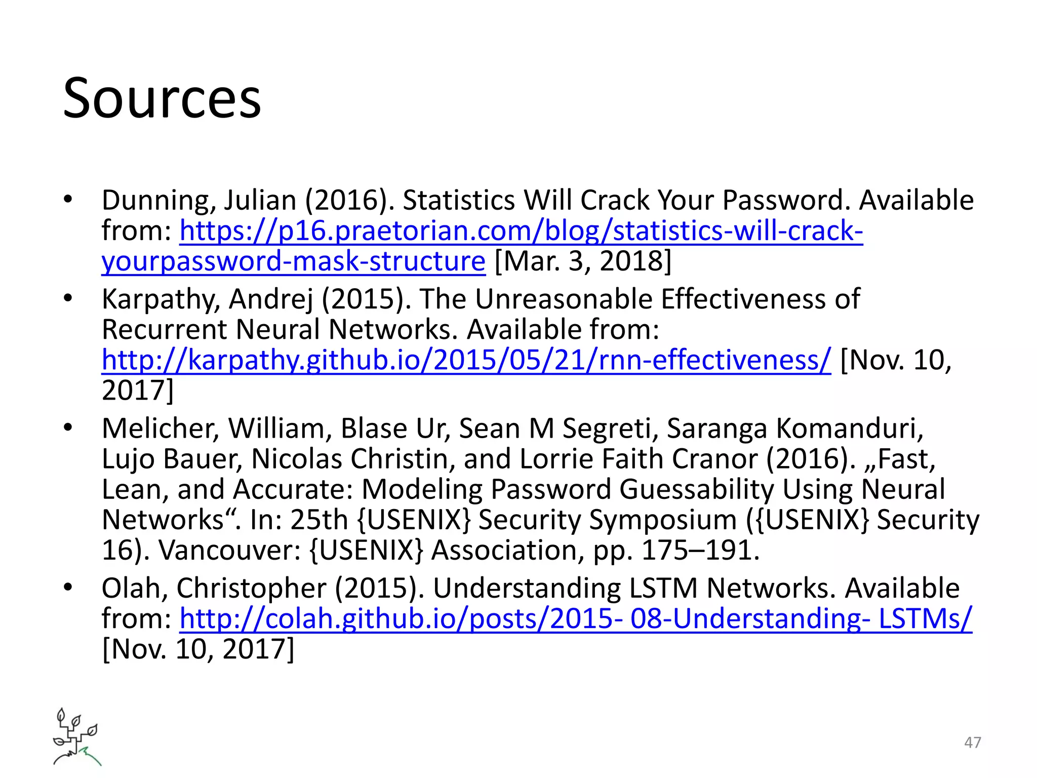 Tailored Machine Learning Driven Password Guessing Attacks And Mitigation Ppt