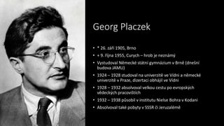 Georg Placzek | PPTX