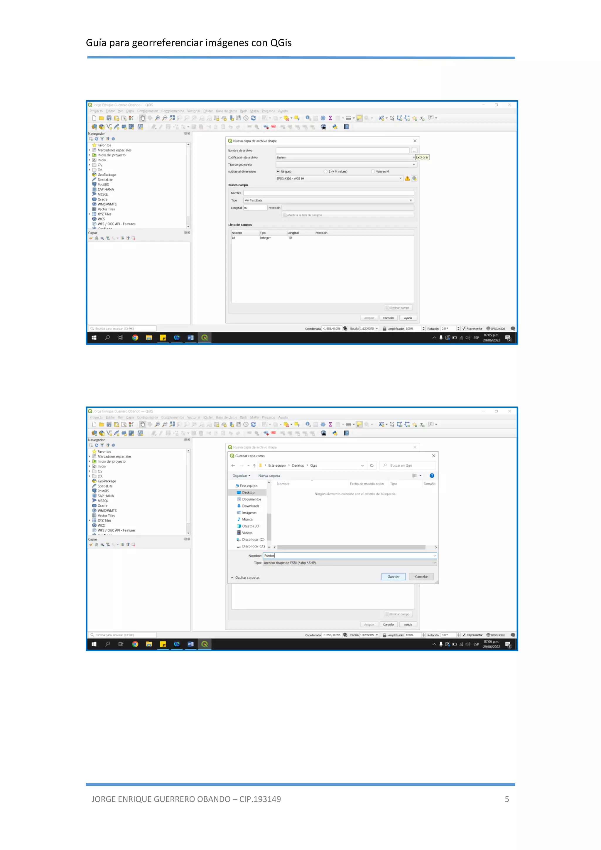 Georreferenciación de imágenes - QGis - Guía.pdf