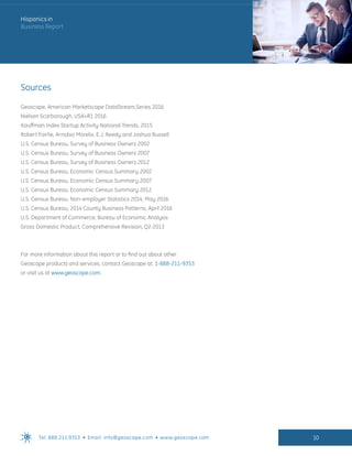 Geoscape 2016 Hispanic Business Report | PDF