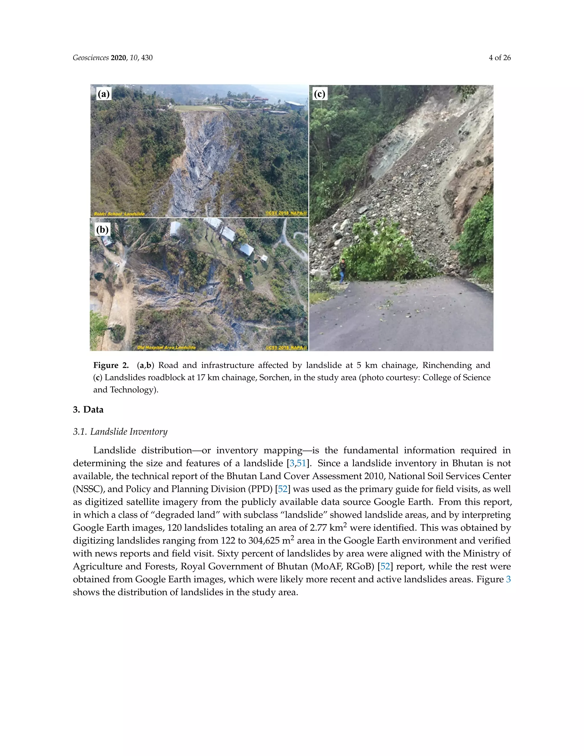 Landslide Susceptibility Mapping Using Statistical Methods along the ...