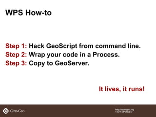 Geo script opengeo spring 2013 | PPT