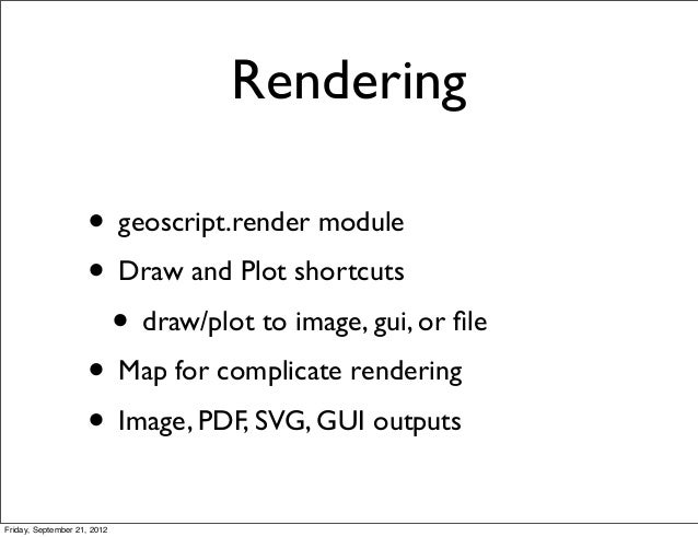 Rendering Maps in GeoScript