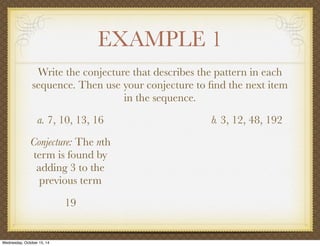 Geometry Section 2-1 1112 | PPT