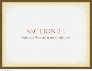 Geometry Section 2-1 1112 | PPT