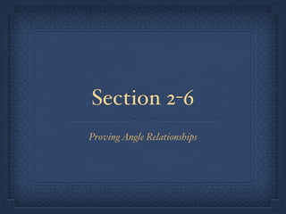Geometry Section 2-6 | PDF