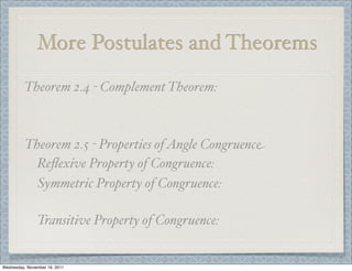 Geometry Section 2-8 1112 | PPT