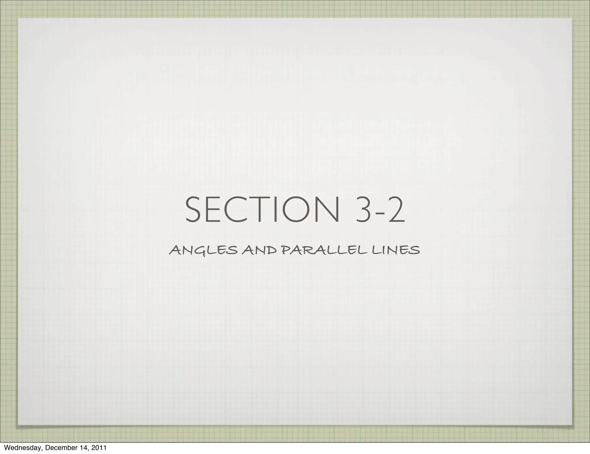 Geometry Section 3-2 1112 | PPT