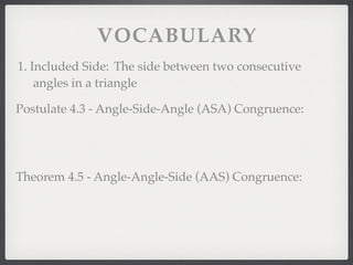Geometry Section 4-4 | PPT