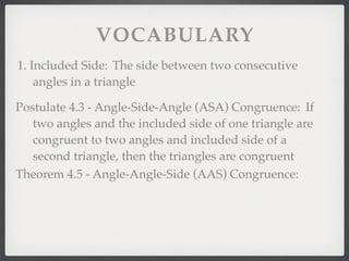 Geometry Section 4-4 | PPT