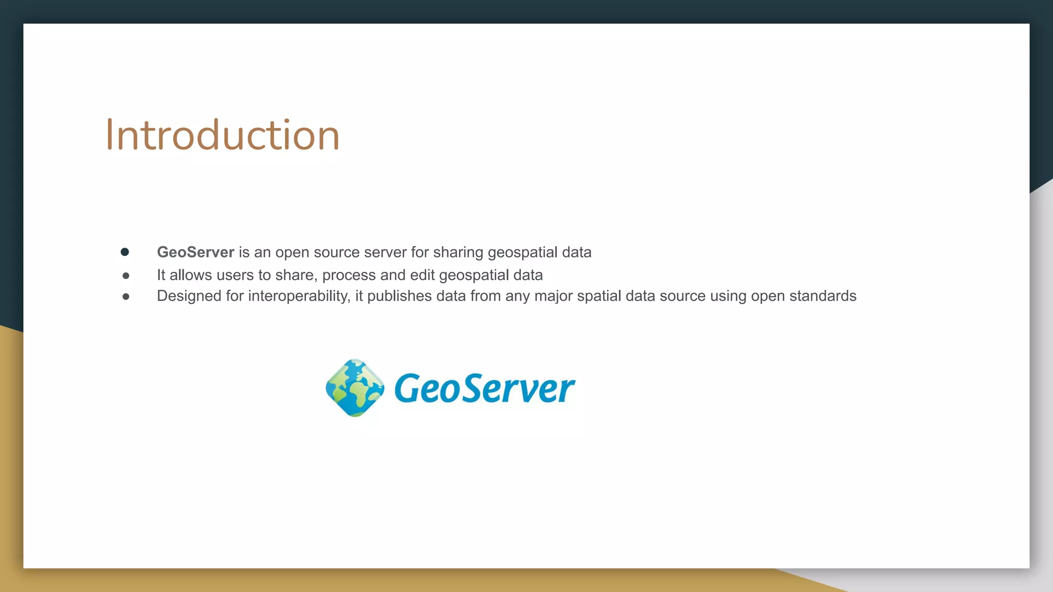 Introduction to GeoServer | PDF