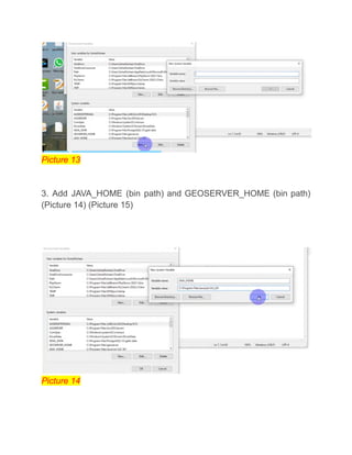 GEOSERVER - DOWNLOAD AND INSTALLATION STEP BY STEP TUTORIAL | PDF