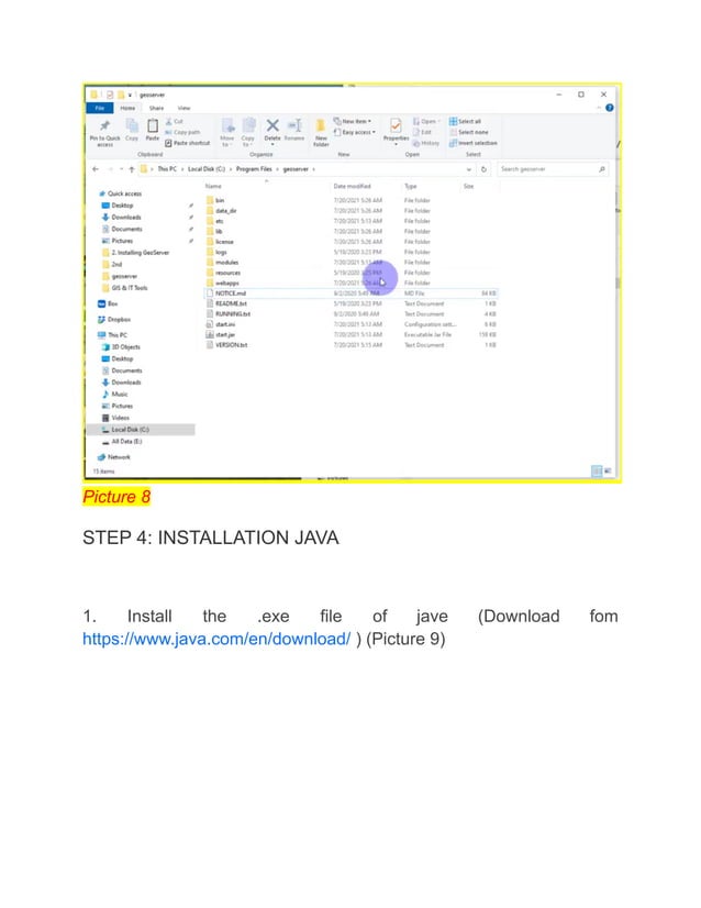 GEOSERVER - DOWNLOAD AND INSTALLATION STEP BY STEP TUTORIAL | PDF