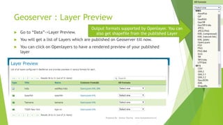 Geoserver GIS Mapping Solution | PPT