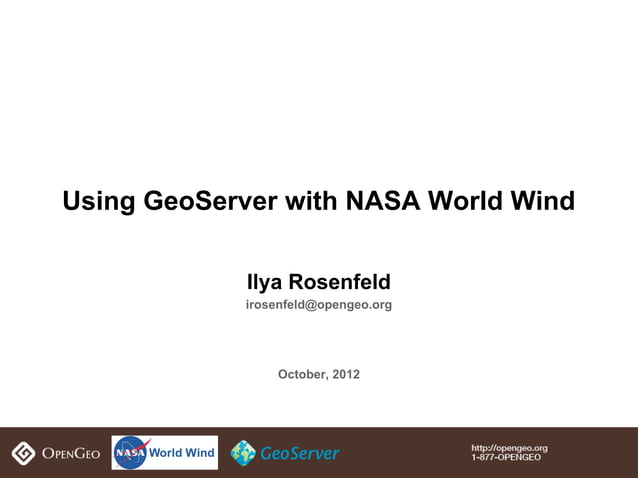 Using GeoServer with NASA WorldWind | PDF
