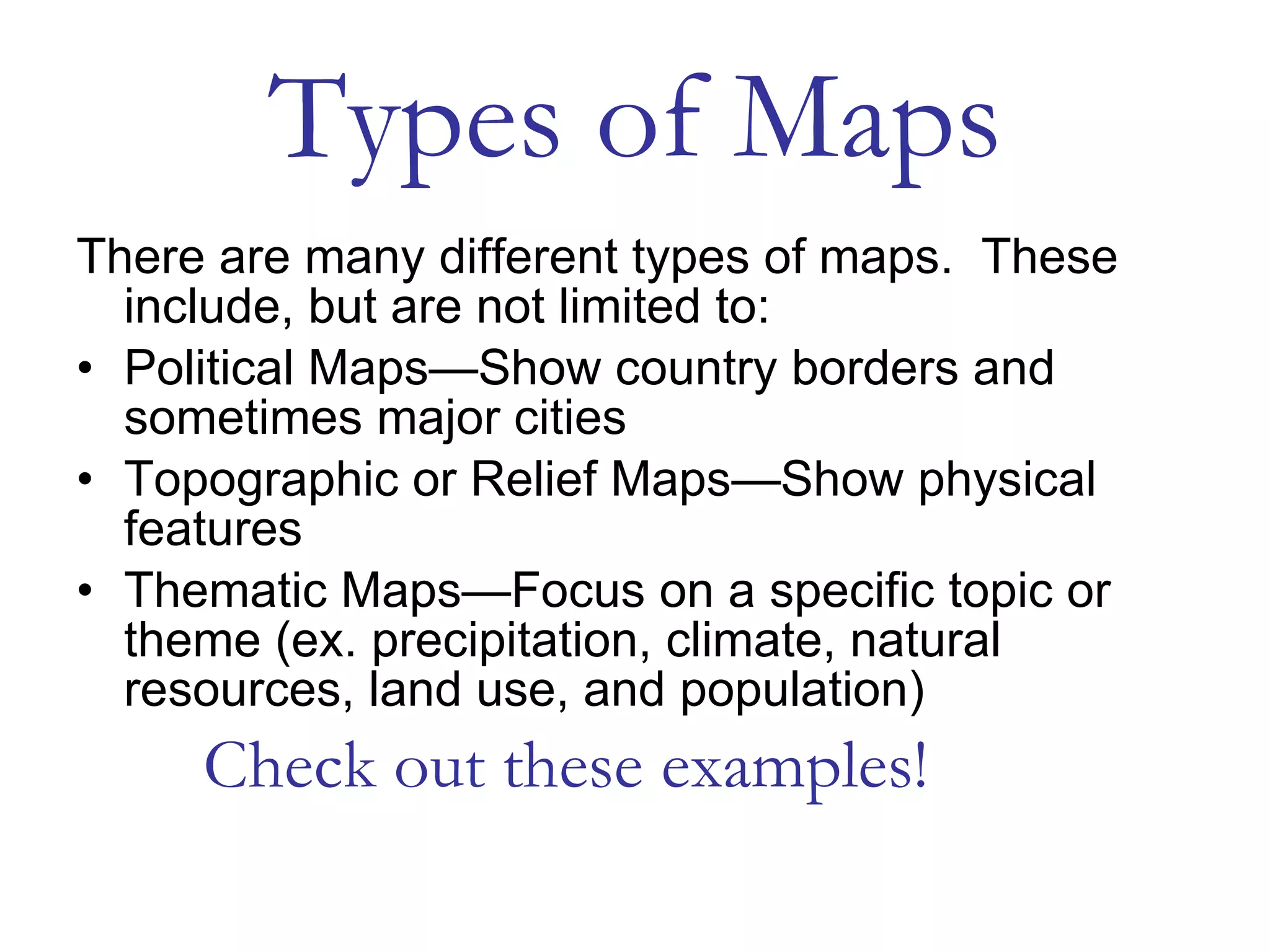 Geo Skills 1 -Map Types | PPT