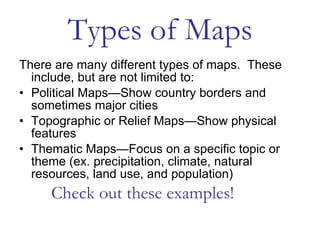 Geo Skills 1 -Map Types | PPT