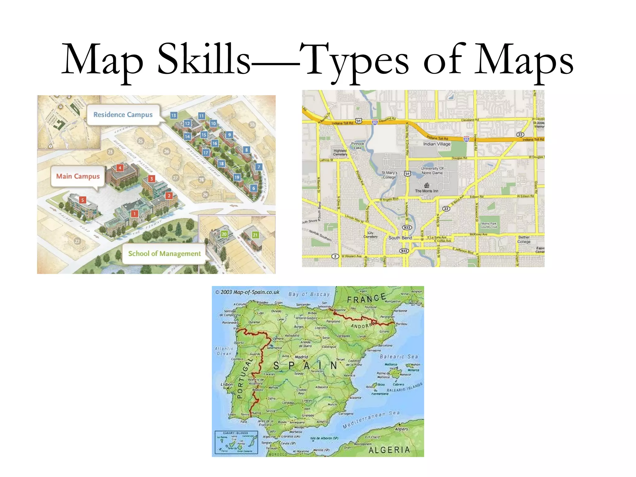 Geo skills 1 -map types | PPT