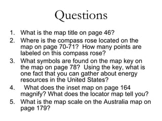 Geo skills 2 -parts of a map | PPT
