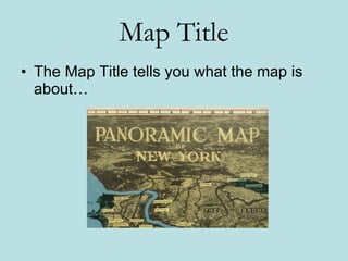 Geo skills 2 -parts of a map | PPT