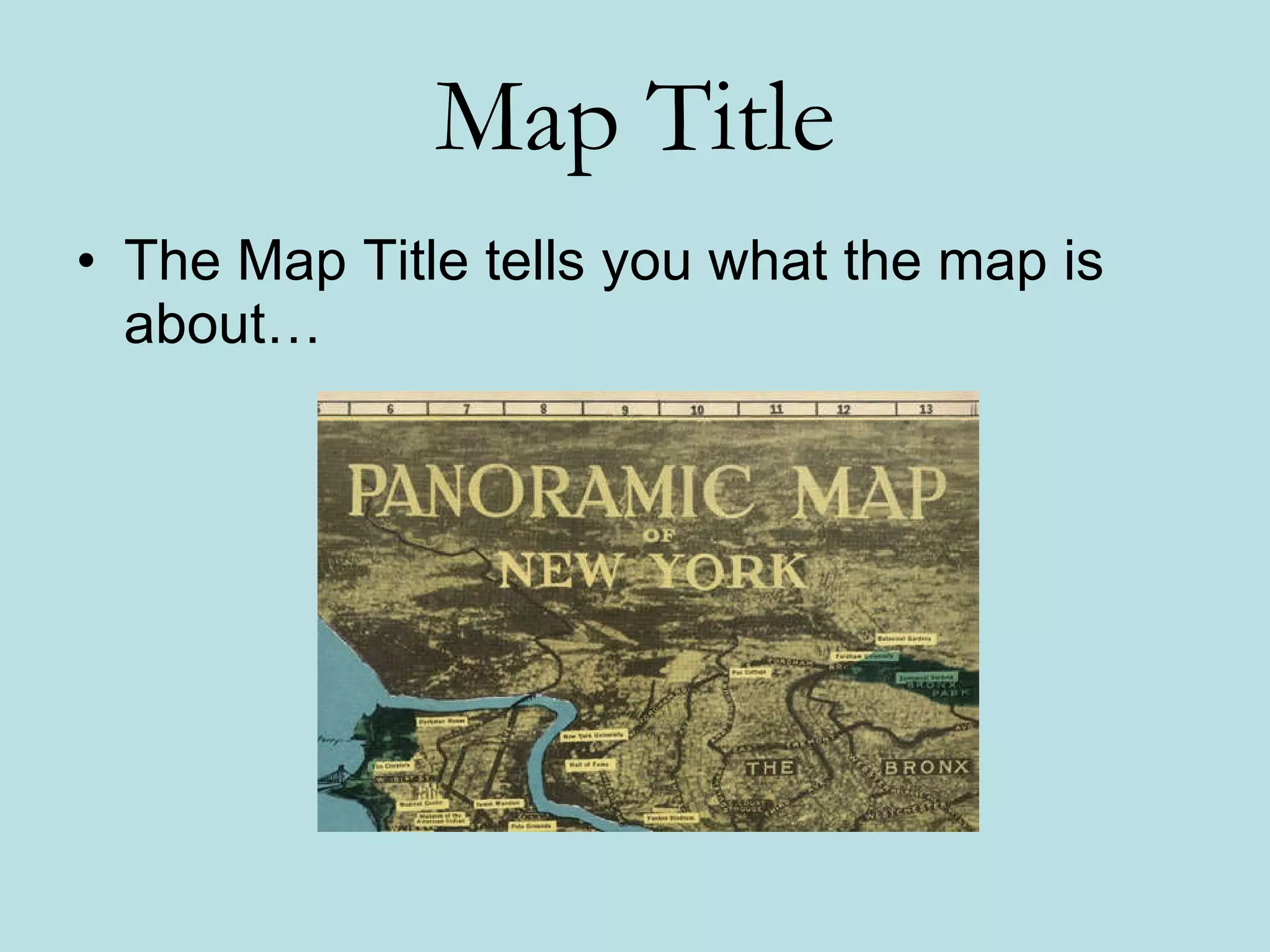 Geo skills 2 -Parts of a Map | PPT