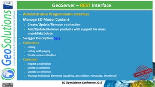 Serving earth observation data with GeoServer: addressing real world ...