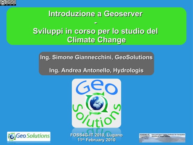 Geosolutions Foss4g It 2010 | PPT