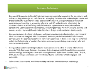 Geosparc dirk frigne - introduction presentation | PPT