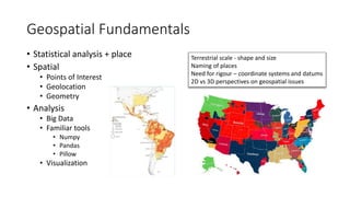 Geo spatial python princeton pug | PPT