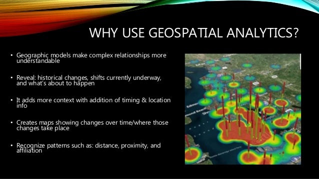 Geospatial analytics