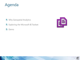 Geo spatial analytics using Microsoft BI | PDF | Computer Software and Applications | Computing
