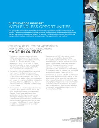 Geospatial Industry Brochure | PDF