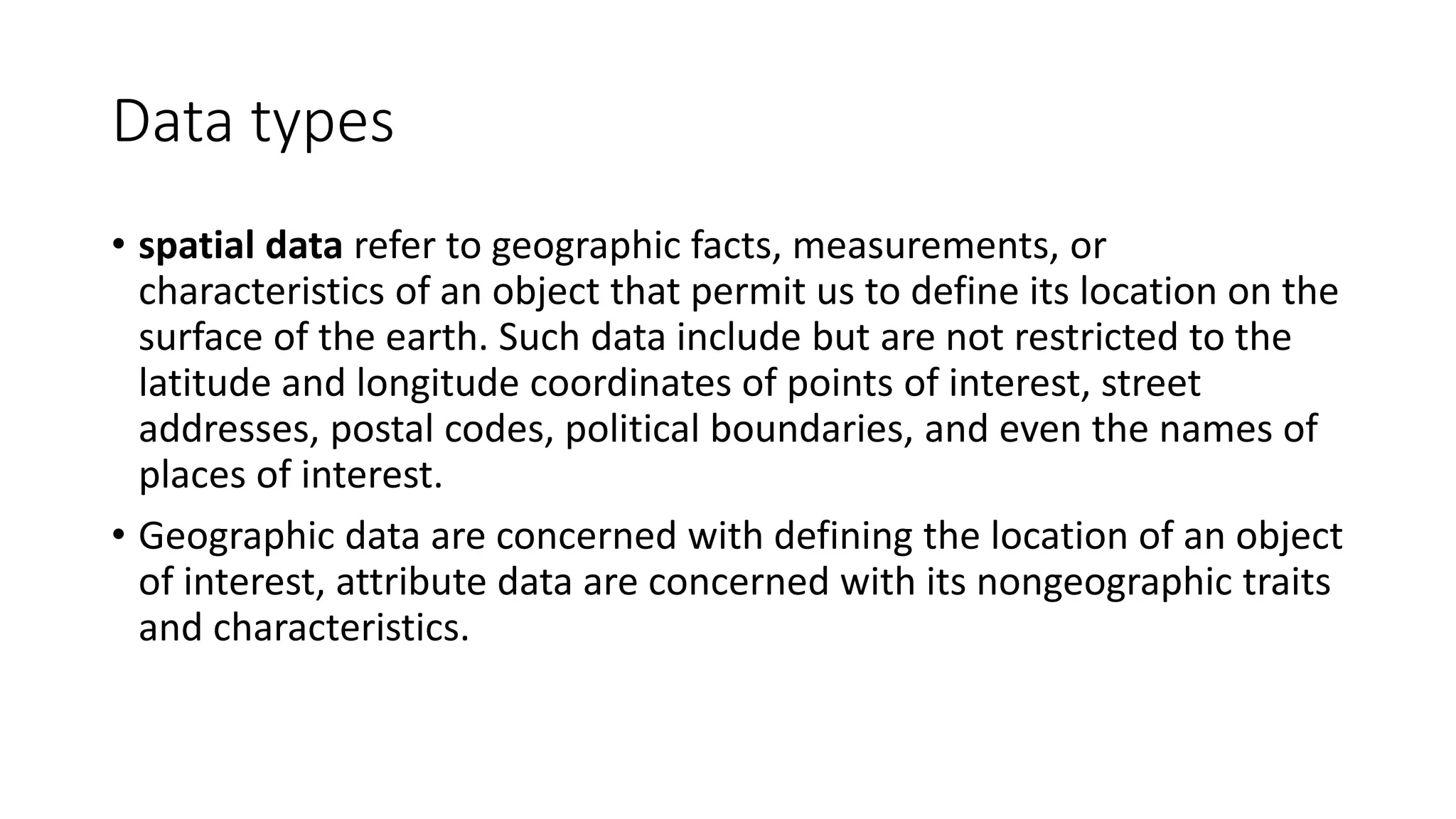 Geospatial Database Pptx
