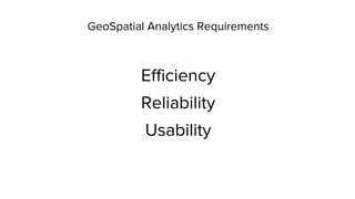 Uber Geo spatial data platform at DataWorks Summit | PPT