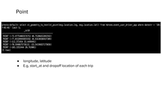 Uber Geo spatial data platform at DataWorks Summit | PDF
