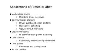 Geospatial data platform at Uber | PPTX