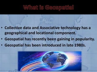 Geospatial data projects | PPTX