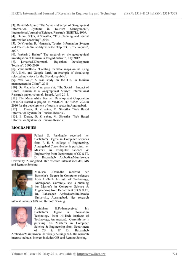 Geospatial Information System For Tourism Management In Aurangabad City A Review Pdf