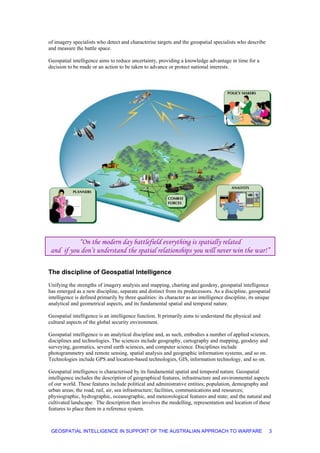 Geospatial Intelligence in Support of the Australian Approach to ...