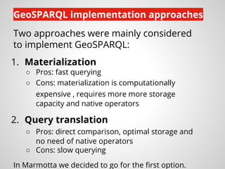 Geospatial querying in Apache Marmotta - ApacheCon Big Data Europe 2015 | PDF