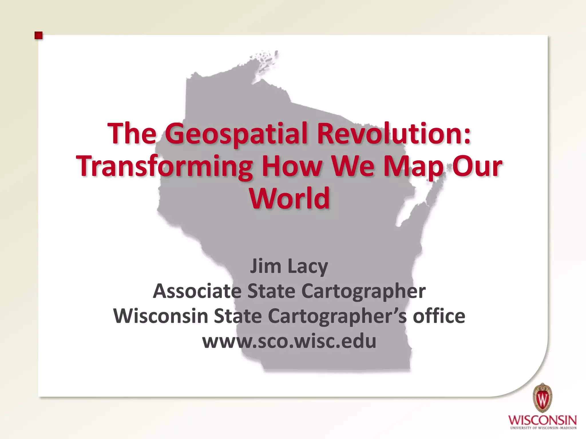 Geospatial Revolution: Transforming How We Map Our World | PPTX