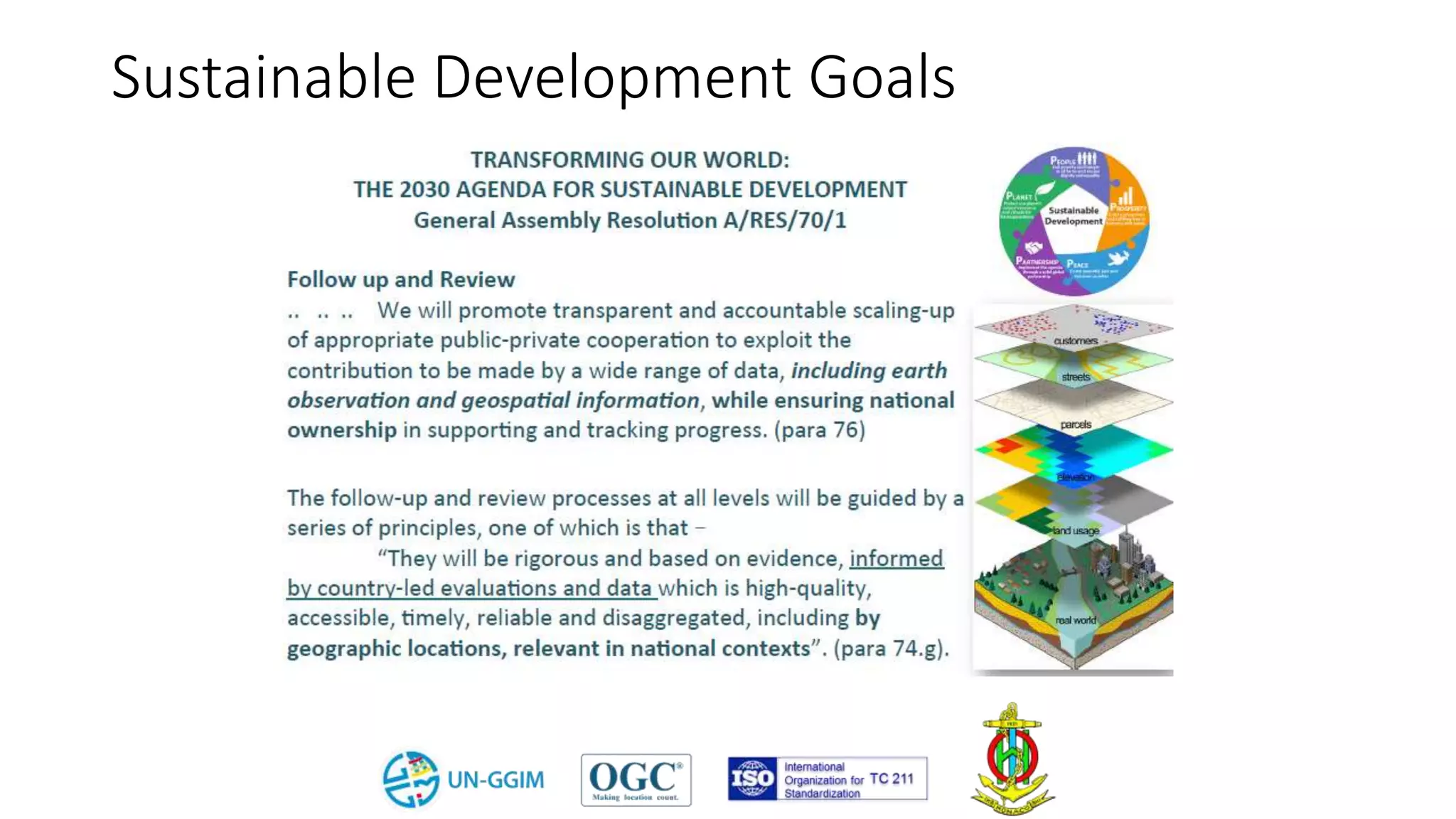 2017 Geospatial standards for the sustainable development goals | PPTX