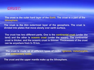 Geosphere and domains of the earth | PPT