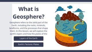 Geosphere Featuring Earth's Layers and Tectonic Plates Science ...
