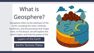 Geosphere Featuring Earth's Layers and Tectonic Plates Science ...