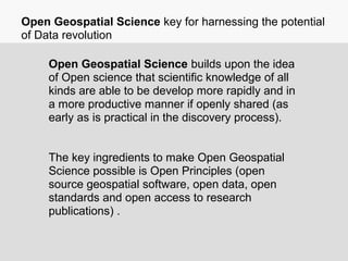 GeoStatistics for Informed decision making | PPT