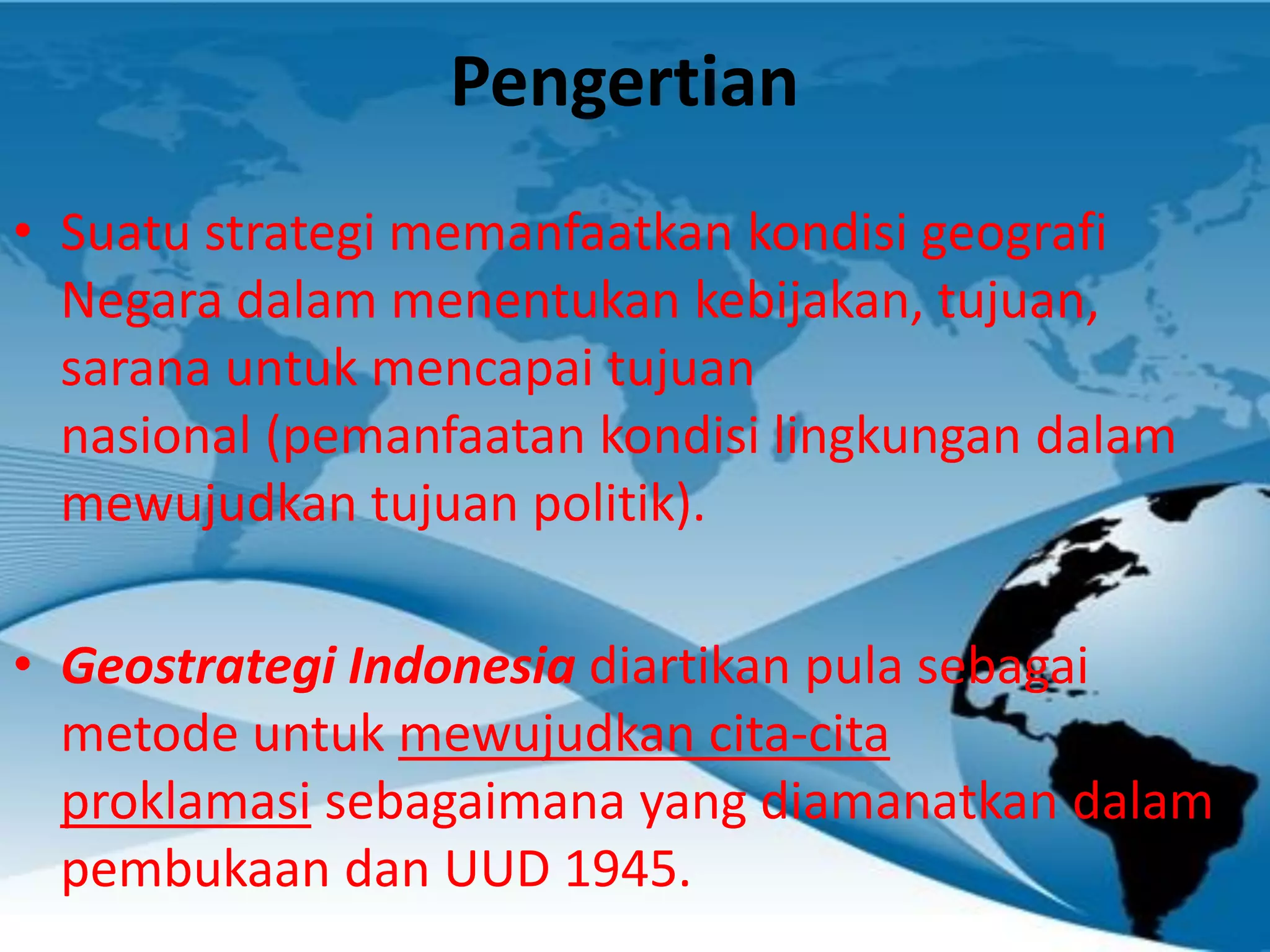 Geostrategi indonesia (kel 8) | PDF